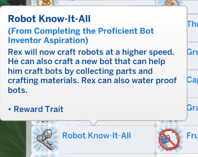 Aspiration: Proficient Bot Inventor - Gallery - The Sims 4 Mods - CurseForge