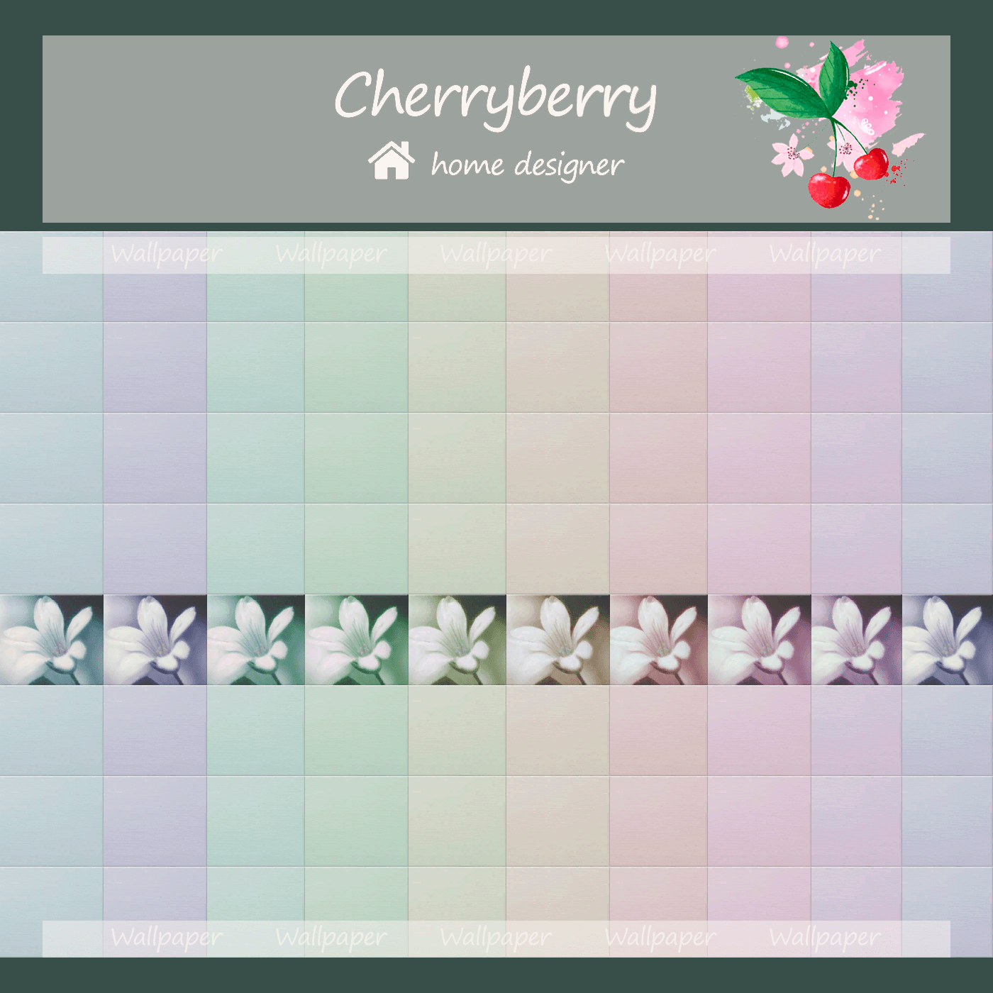 square tiles with photo frame of lilies - Gallery - The Sims 4 Build ...