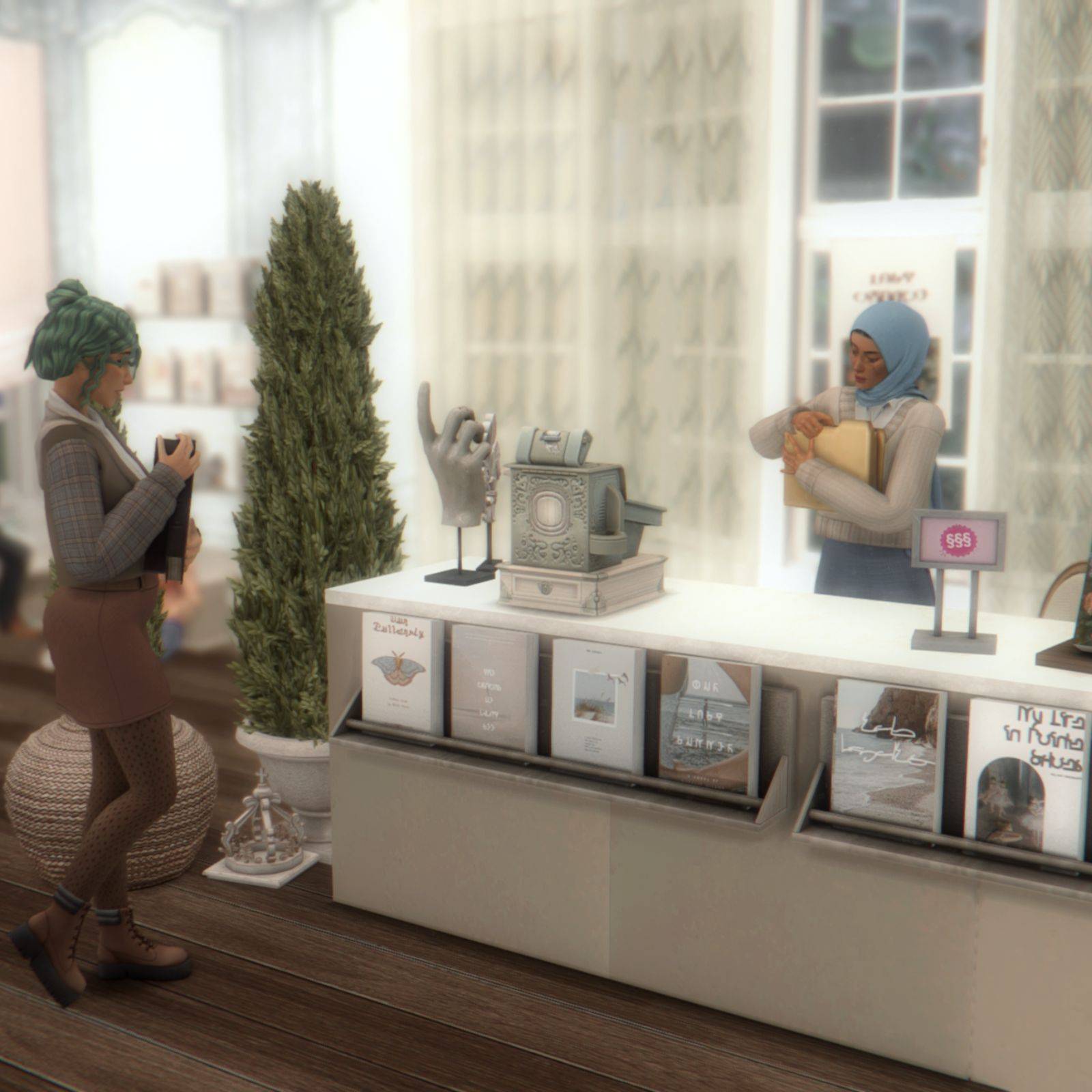 Simlish Bookstore CC Set - Gallery - The Sims 4 Build / Buy - CurseForge