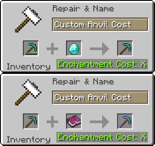 Anvil cost adjustment - Gallery - Minecraft Mods - CurseForge