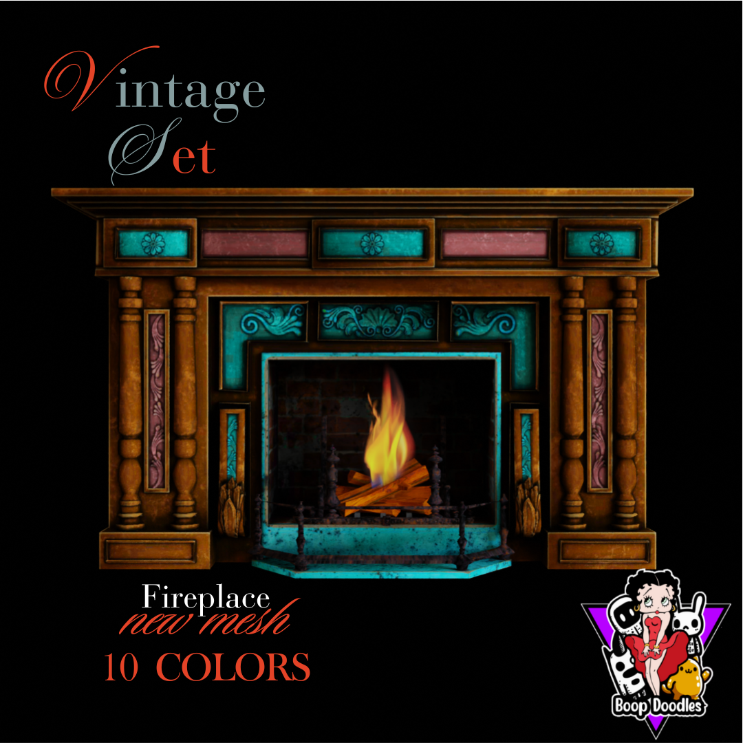VINTAGE SET_FIREPLACE - Gallery - The Sims 4 Build / Buy - CurseForge