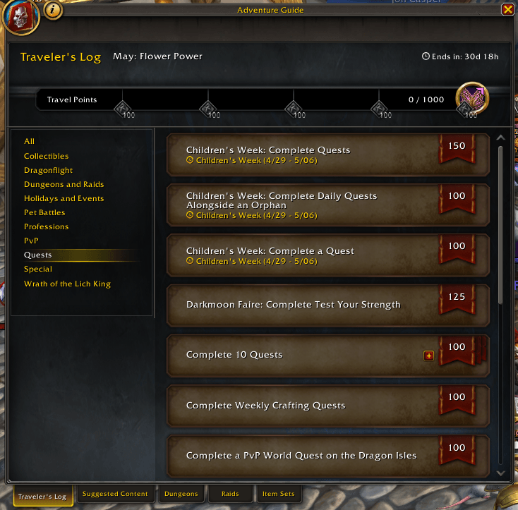 Bigger Traveler's Log - Gallery - World of Warcraft Addons - CurseForge