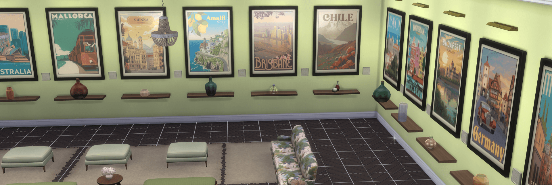Vintage Travel Posters - Gallery - The Sims 4 Build / Buy - CurseForge