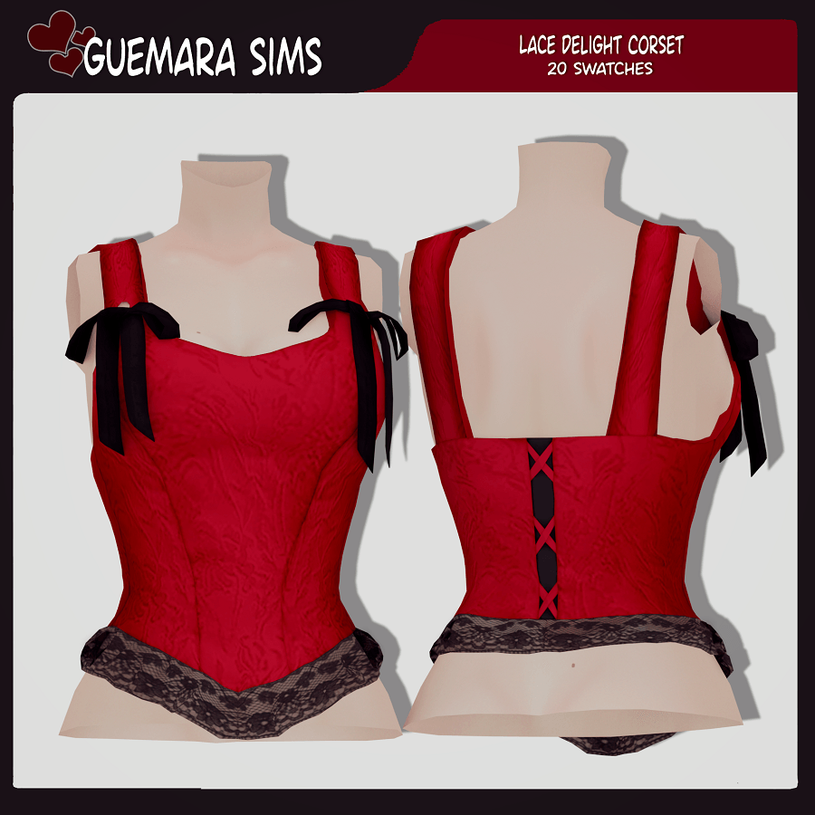 Lace Delight Corset - Gallery - The Sims 4 Create a Sim - CurseForge