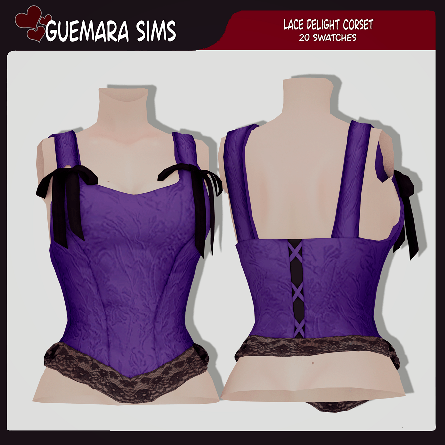 Lace Delight Corset - Gallery - The Sims 4 Create a Sim - CurseForge