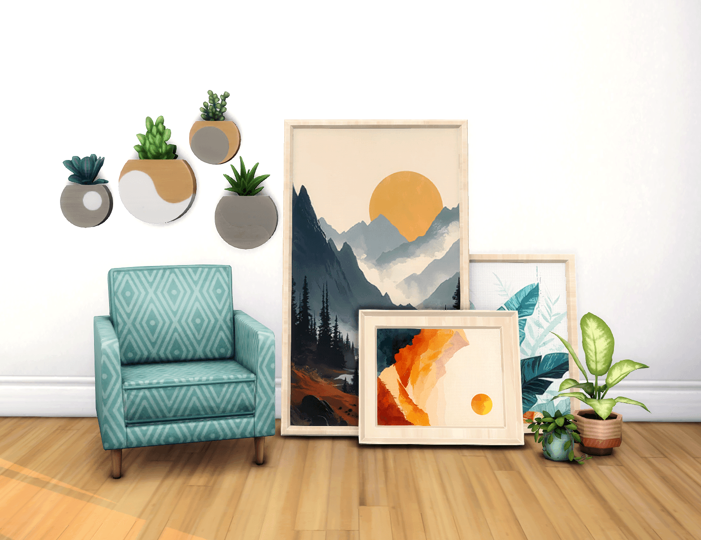 Artsy Leaning Picture Frames - Gallery - The Sims 4 Build / Buy ...