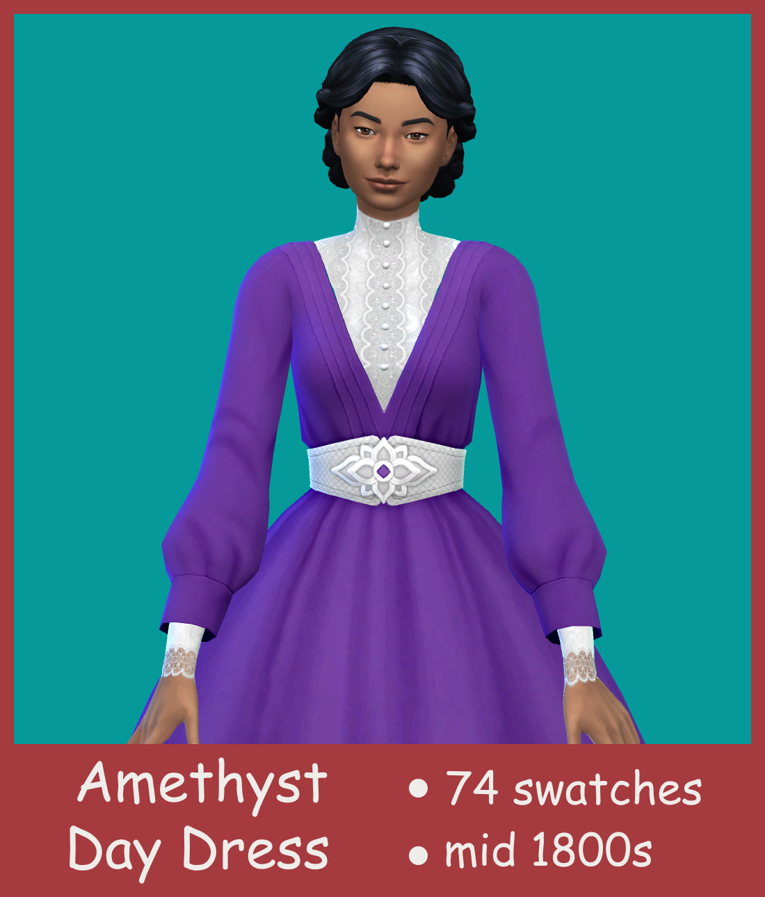 Amethyst Day Dress - Buzzard - Gallery - The Sims 4 Create a Sim ...