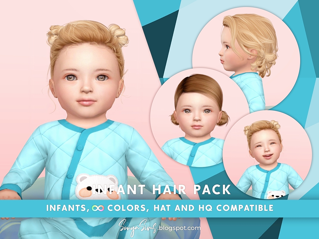 SONYASIMS - INFANTS HAIR PACK - The Sims 4 Create a Sim - CurseForge