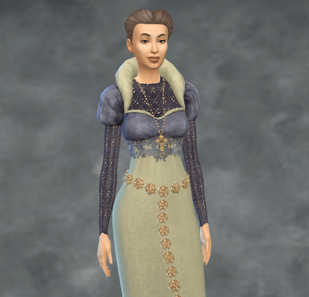 TSM Dress Big Collar Lace - Gallery - The Sims 4 Create a Sim - CurseForge