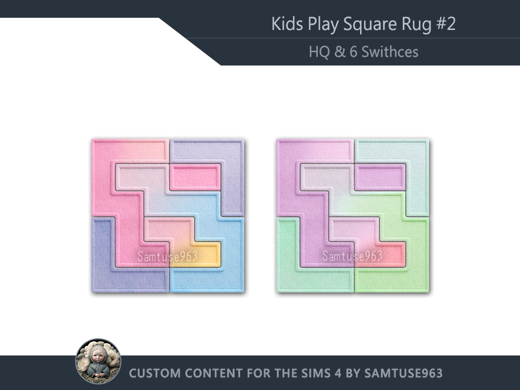 HQ Kids Play Square Dance Rug #2 Samtuse963 - Screenshots - The Sims 4 ...