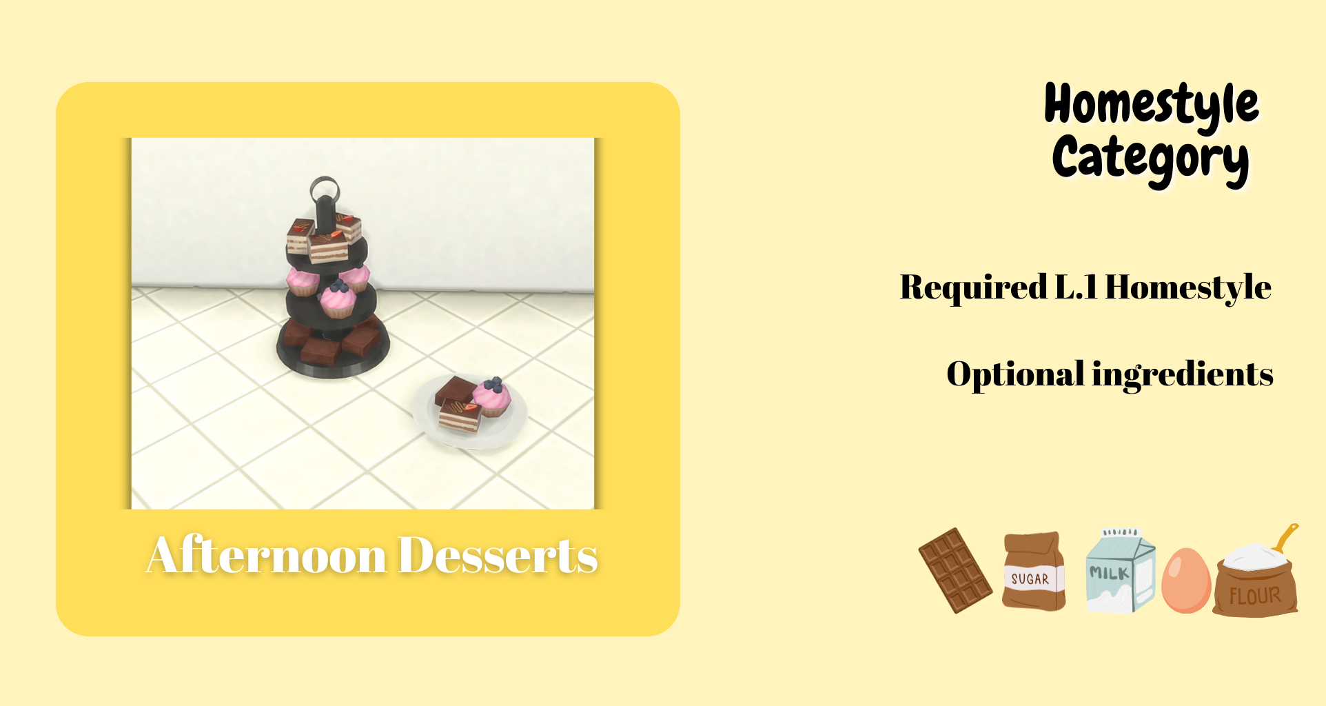 Afternoon Desserts - Gallery - The Sims 4 Mods - CurseForge