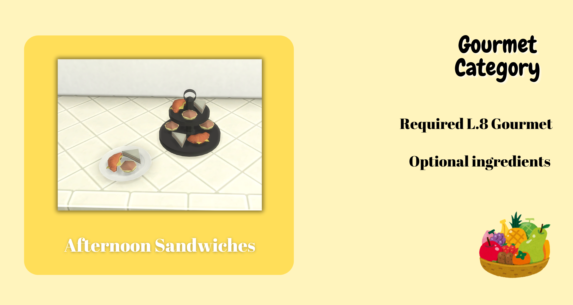 Afternoon Sandwiches - The Sims 4 Mods - CurseForge
