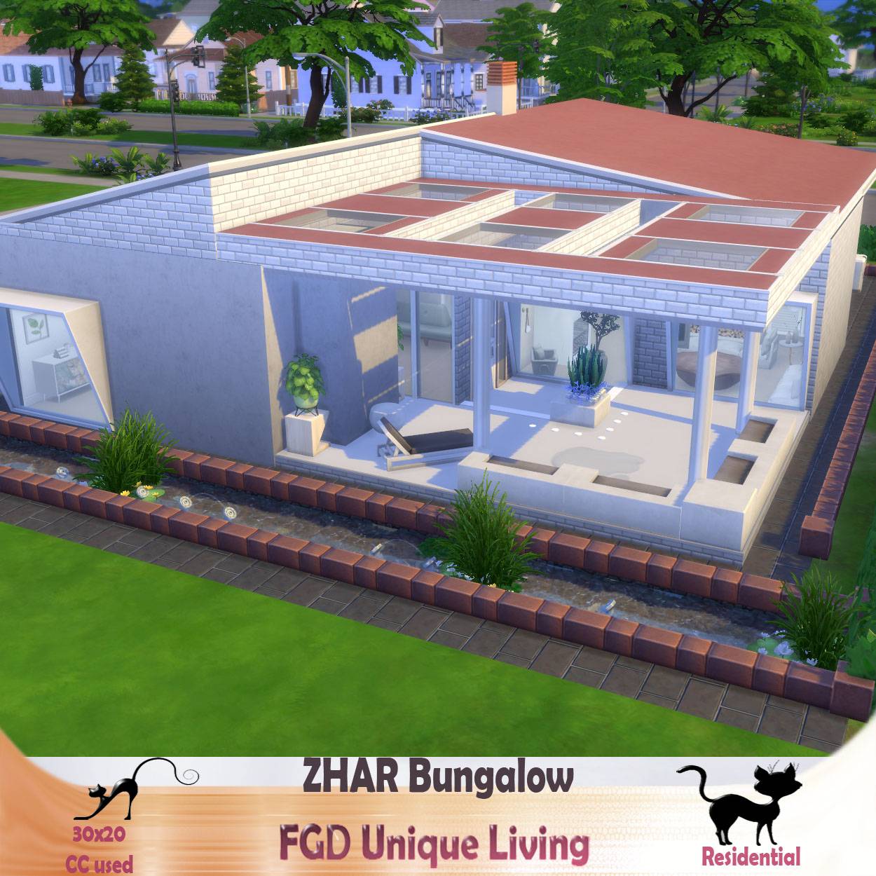 ZHAR Bungalow - Gallery - The Sims 4 Rooms / Lots - CurseForge