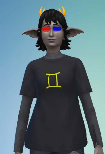 Homestuck T-Shirts W/ Shirt Underneath - The Sims 4 Create a Sim ...