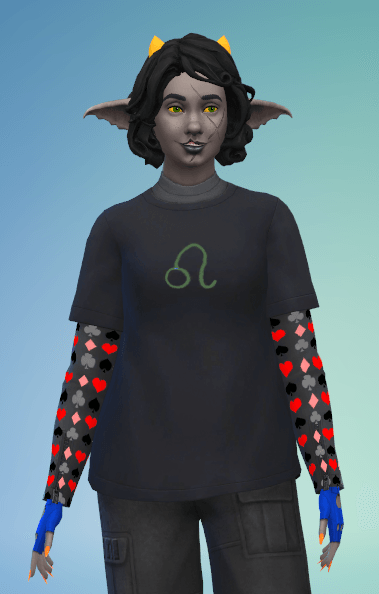 Homestuck T-Shirts W/ Shirt Underneath - Gallery - The Sims 4 Create a ...