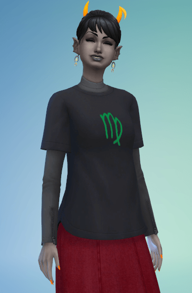 Homestuck T-Shirts W/ Shirt Underneath - The Sims 4 Create a Sim ...