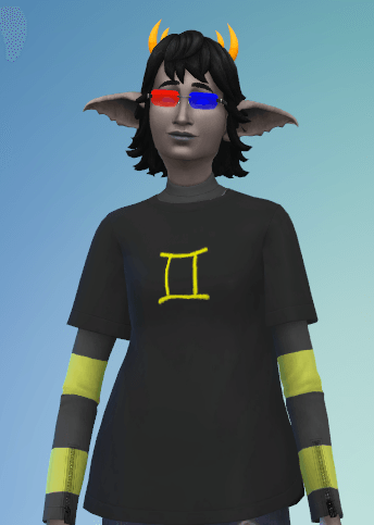 Homestuck T-Shirts W/ Shirt Underneath - The Sims 4 Create a Sim ...