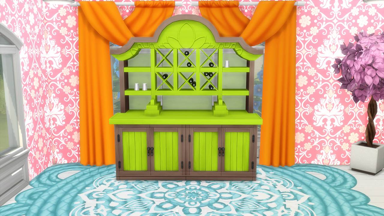 Selvadoradian Kitchen Hutch - Gallery - The Sims 4 Build / Buy - CurseForge