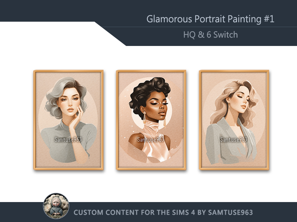 HQ Glamorous Portrait Painting #1 Sellable Extra A Samtuse963 - The ...