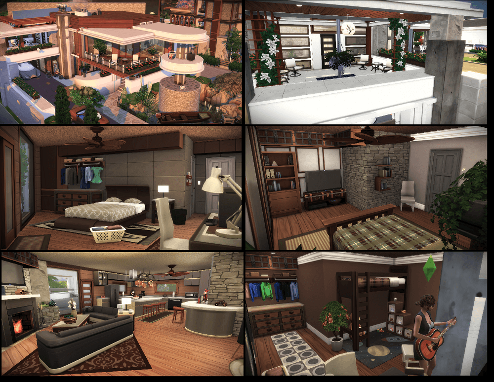 Modern Ranch Base Game - Gallery - The Sims 4 Rooms / Lots - CurseForge