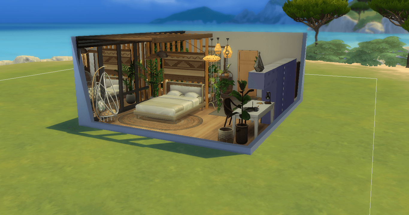 Boho Bedroom No CC - Gallery - The Sims 4 Rooms / Lots - CurseForge