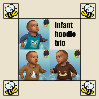 Infant hoodie trio - Gallery - The Sims 4 Create a Sim - CurseForge