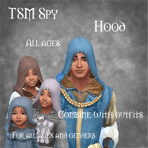 TSM Spy Hood Hat (Separate) - Gallery - The Sims 4 Create a Sim ...