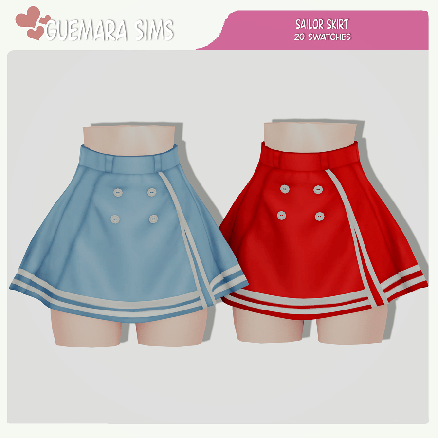 Sailor Skirt - Gallery - The Sims 4 Create a Sim - CurseForge