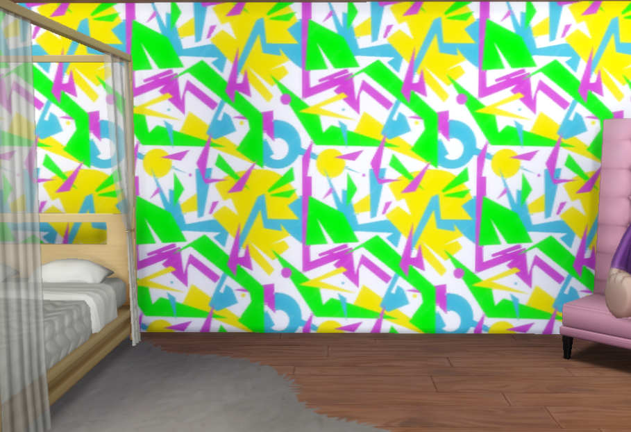 Bright wallpaper set for accent walls - Basegame compatible - Gallery ...