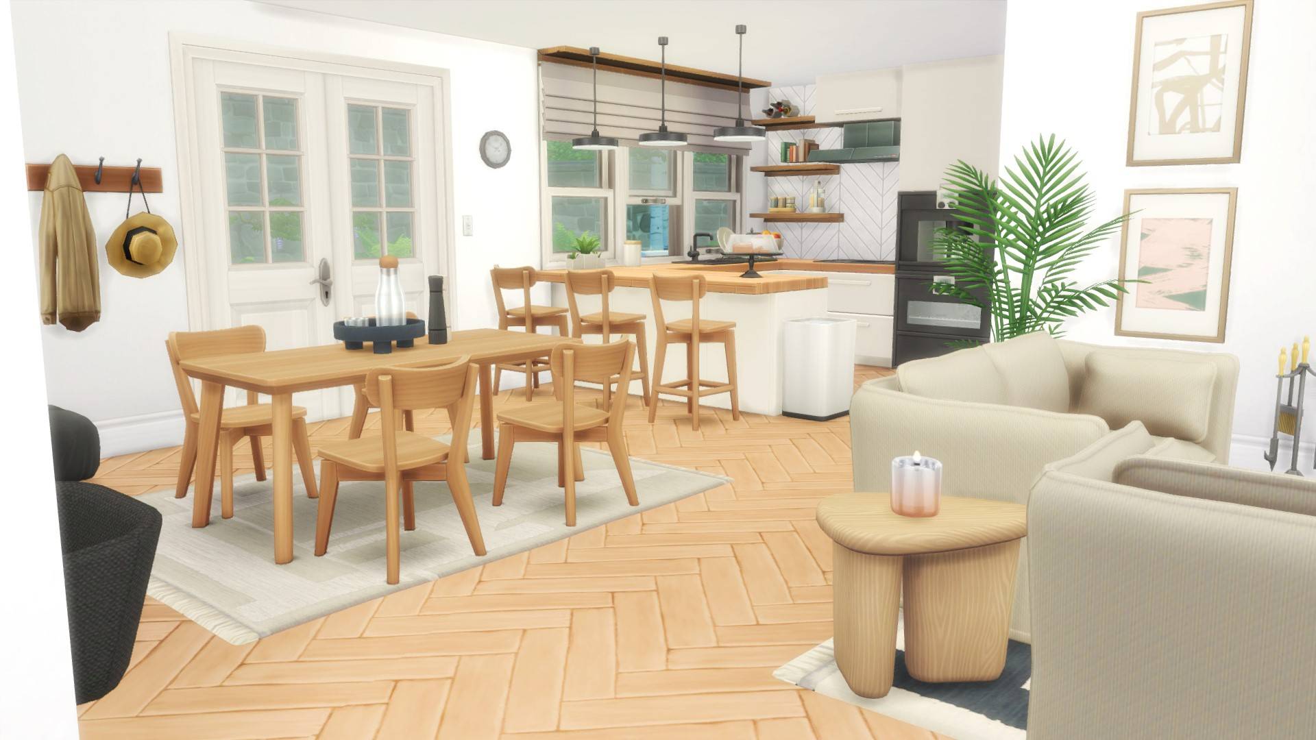 Basic Bungalow - Lounge & Dining - Gallery - The Sims 4 Rooms / Lots ...