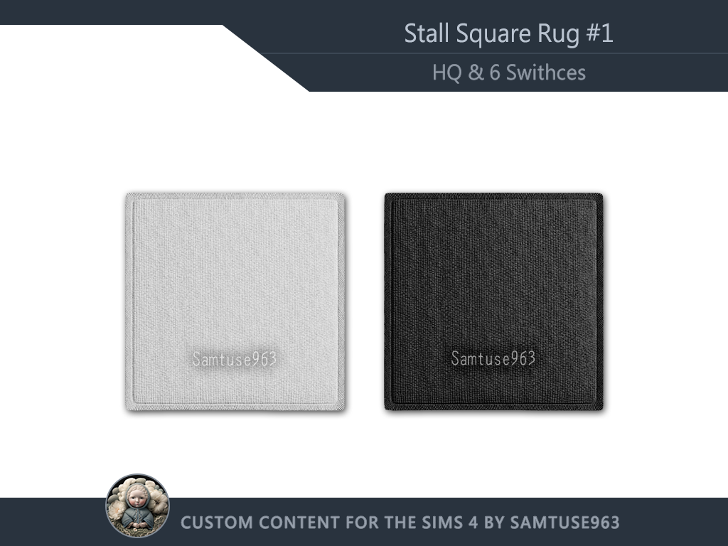 Square Stall Rug #1 Samtuse963 - The Sims 4 Build / Buy - CurseForge