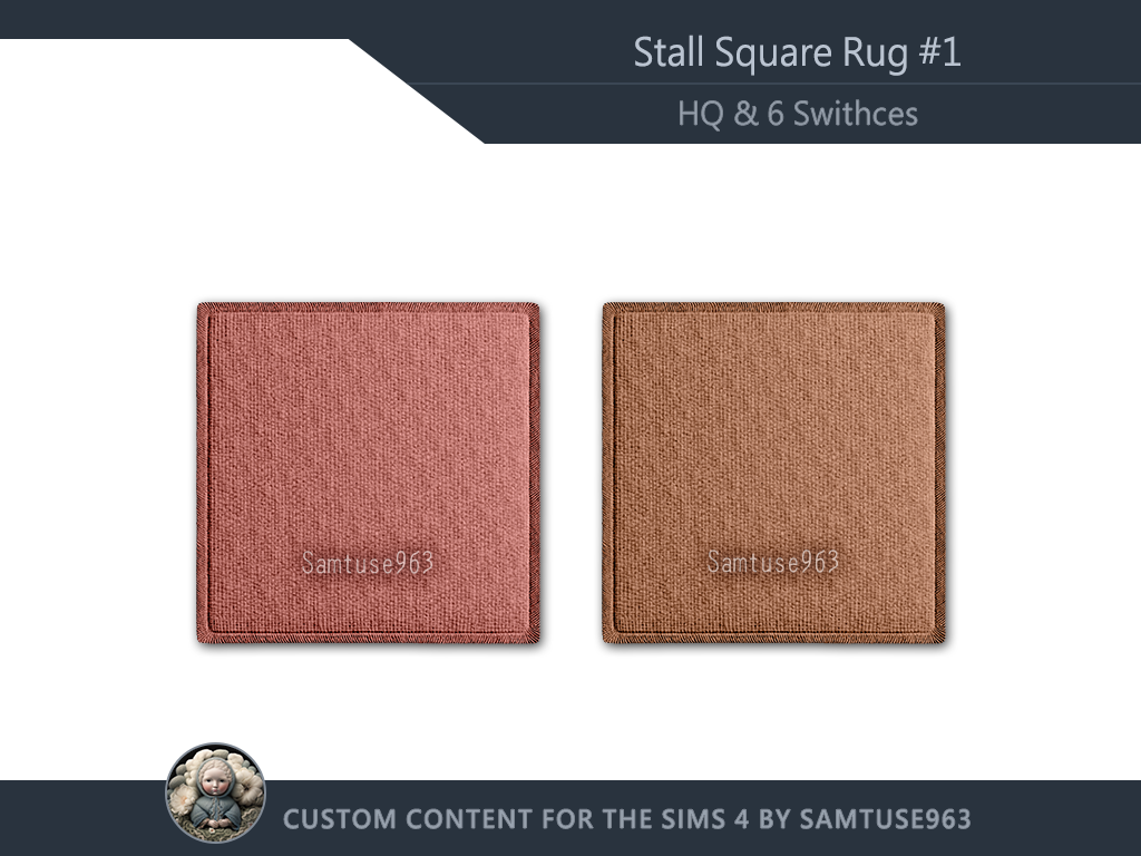 Square Stall Rug #1 Samtuse963 - The Sims 4 Build / Buy - CurseForge