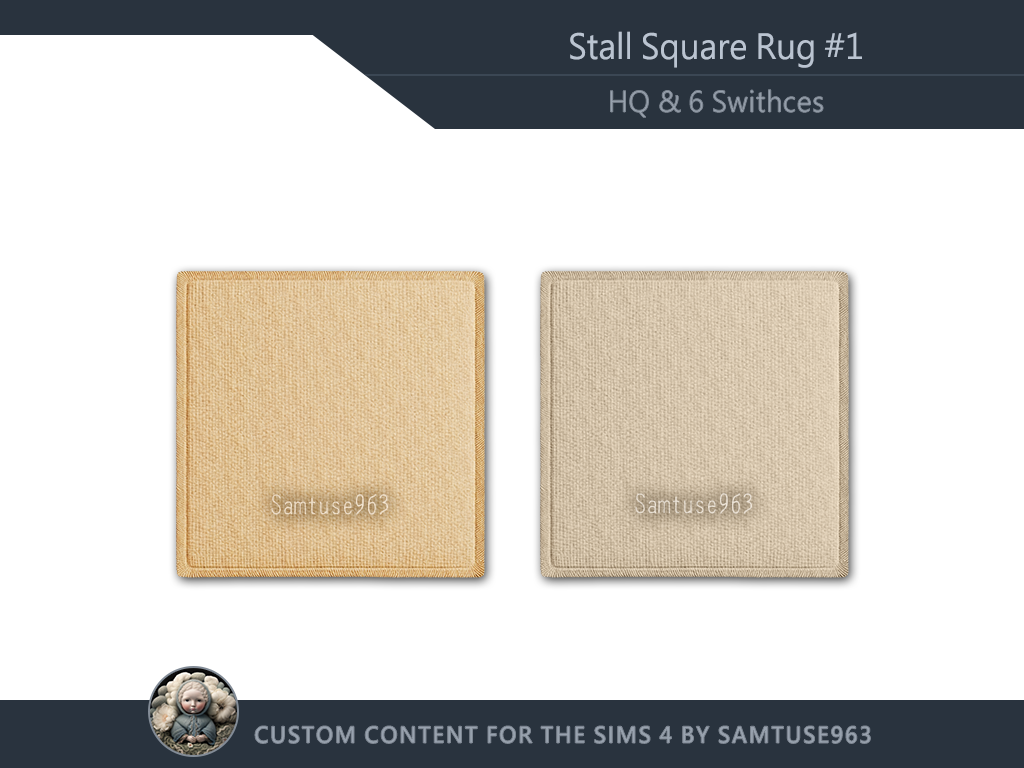 Square Stall Rug #1 Samtuse963 - The Sims 4 Build / Buy - CurseForge