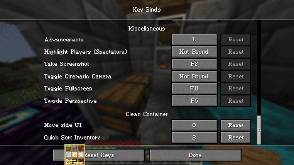 CleanContainer - Gallery - Minecraft Mods - CurseForge