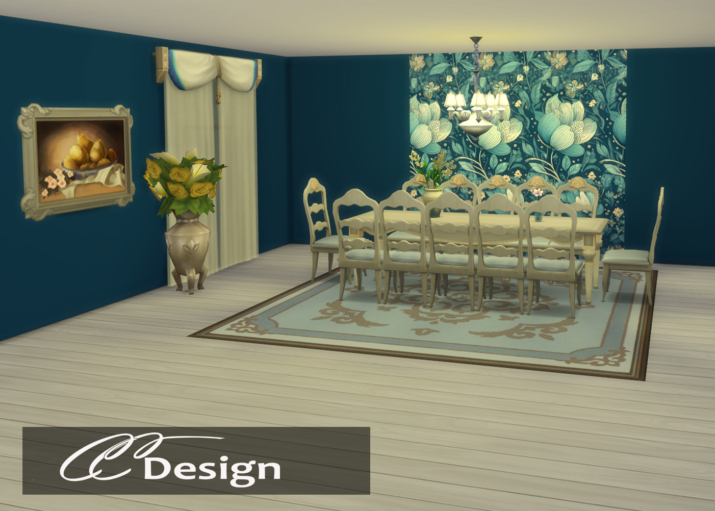 Stylish blue flowers - Gallery - The Sims 4 Build / Buy - CurseForge