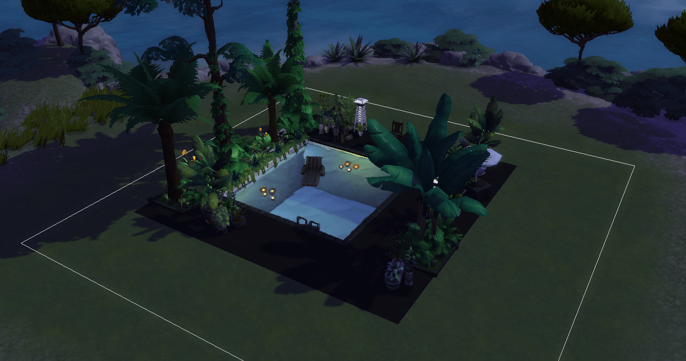 Pool Area No CC - Gallery - The Sims 4 Rooms / Lots - CurseForge