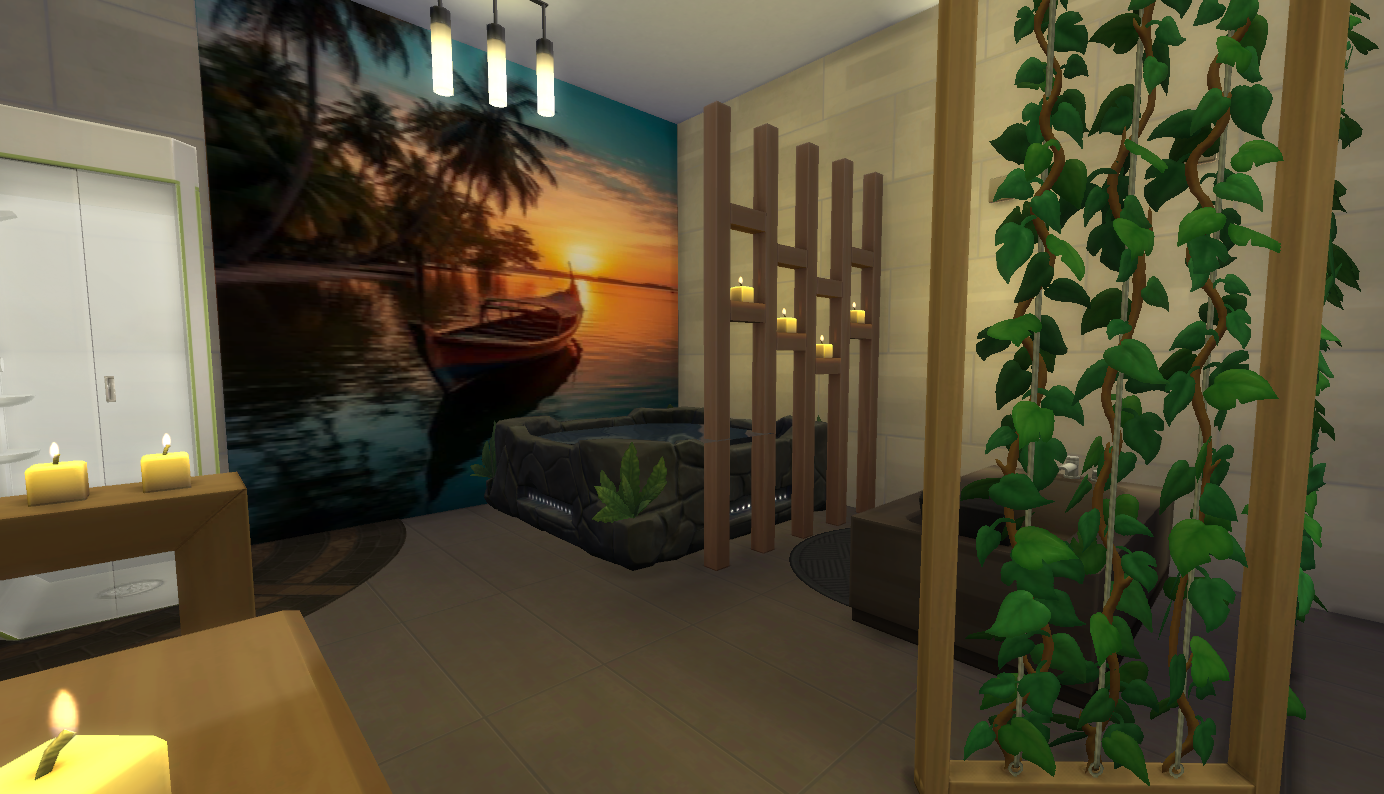 Wall murals WM 03 sunset -Base game compatible - Gallery - The Sims 4 ...