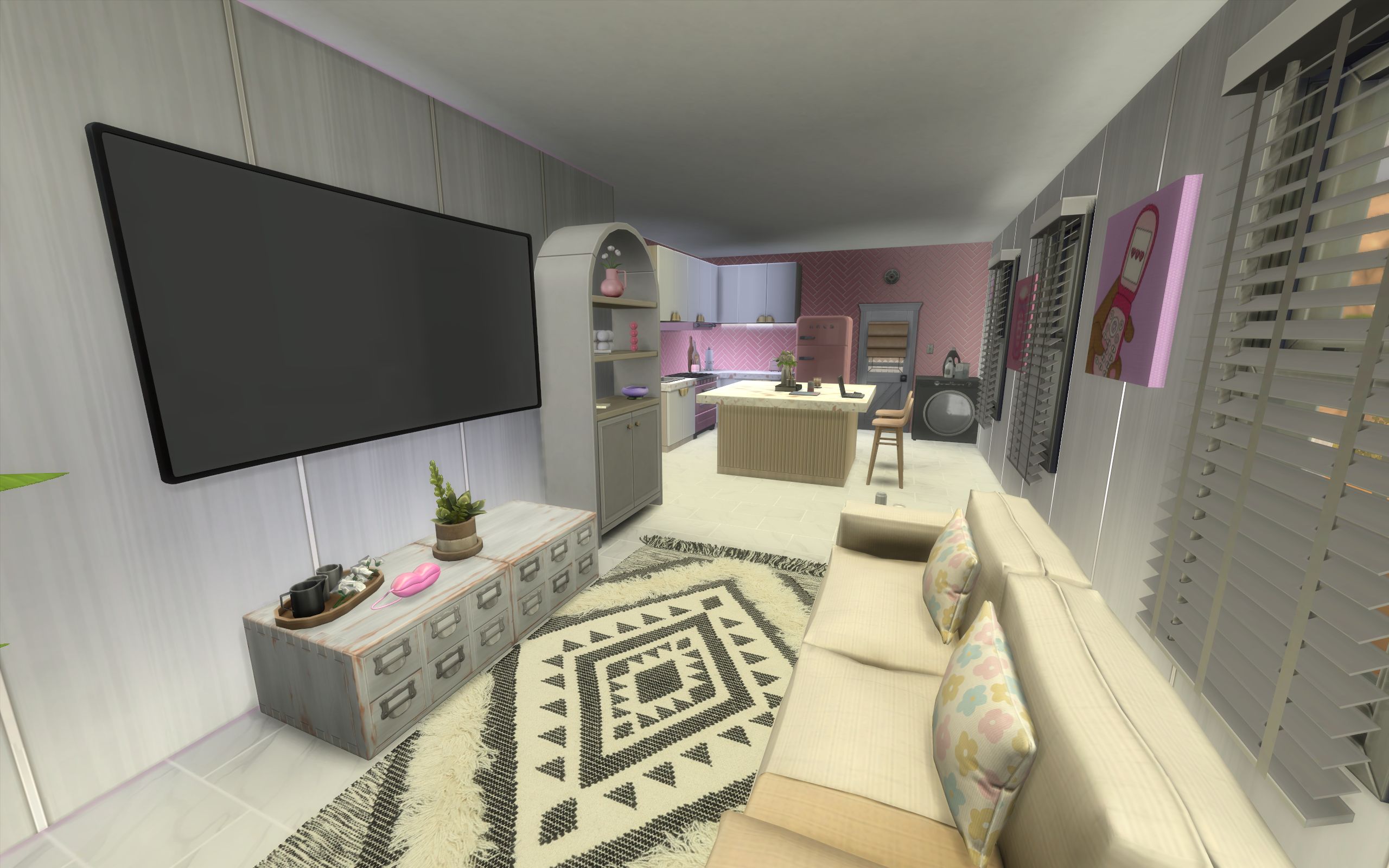 Girly Y2K open living - Gallery - The Sims 4 Rooms / Lots - CurseForge