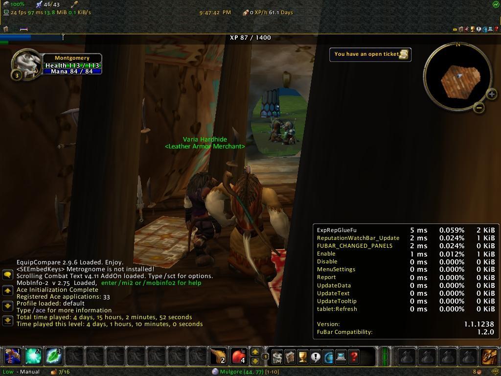 FuBar - ExpRepGlueFu - World of Warcraft Addons - CurseForge