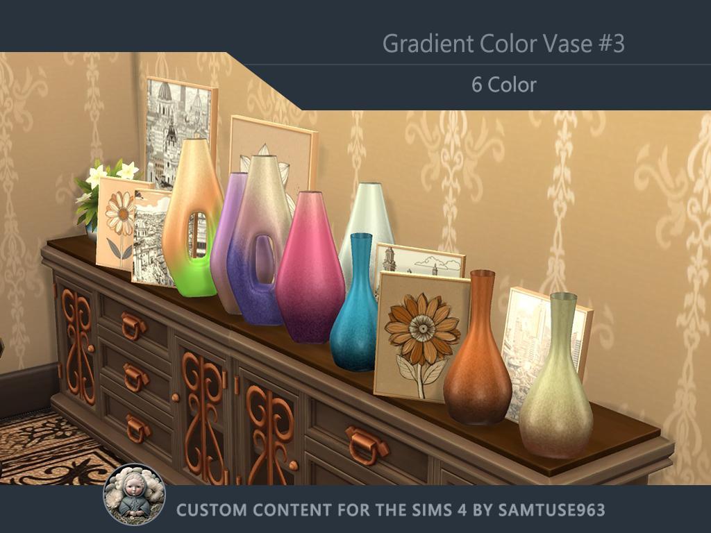 Gradient Color Vase #3 Samtuse963 - The Sims 4 Build / Buy - CurseForge