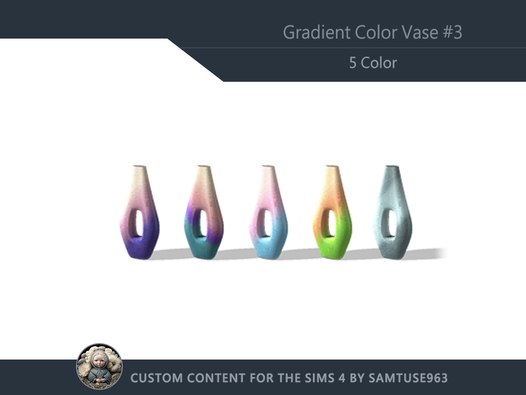 Gradient Color Vase #3 Samtuse963 - The Sims 4 Build / Buy - CurseForge
