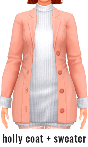 Holly Coat and Sweater - Gallery - The Sims 4 Create a Sim - CurseForge