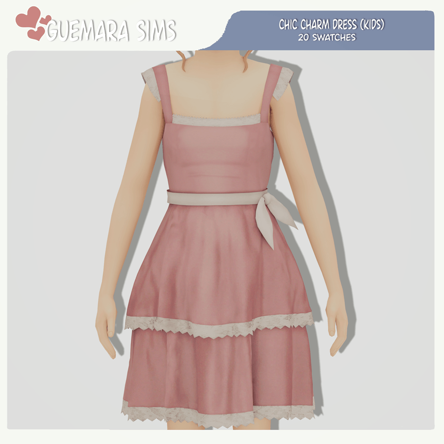Chic Charm Dress (Kids) - Gallery - The Sims 4 Create a Sim - CurseForge