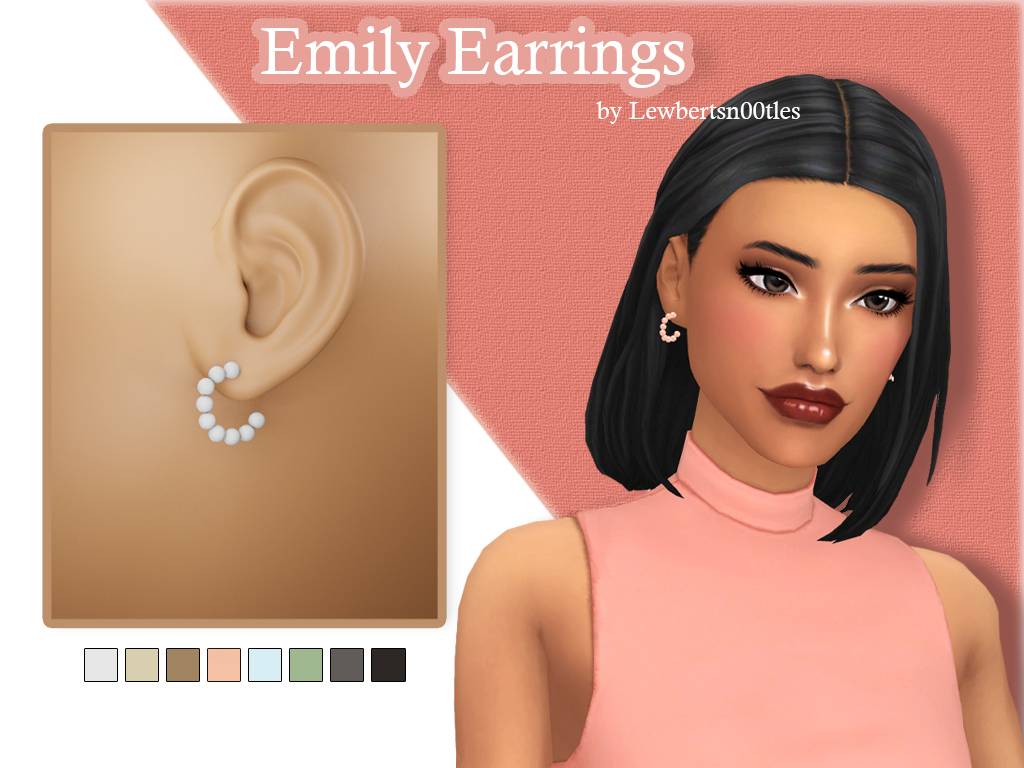 Emily Earrings [T-E] - Gallery - The Sims 4 Create a Sim - CurseForge
