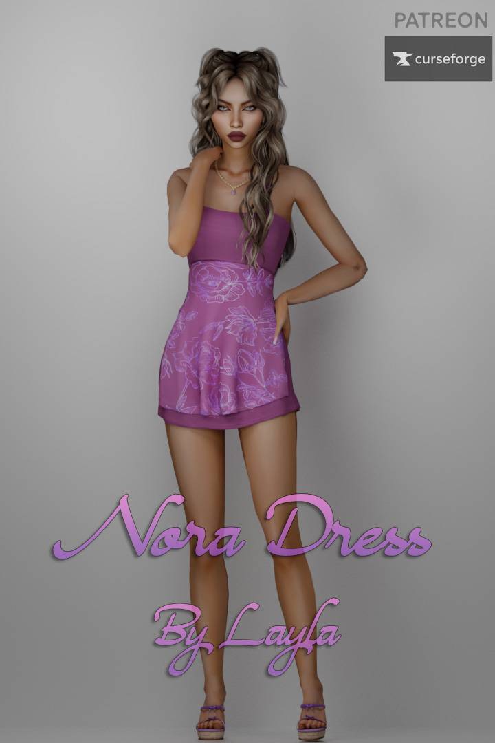 Nora Dress - Gallery - The Sims 4 Create a Sim - CurseForge
