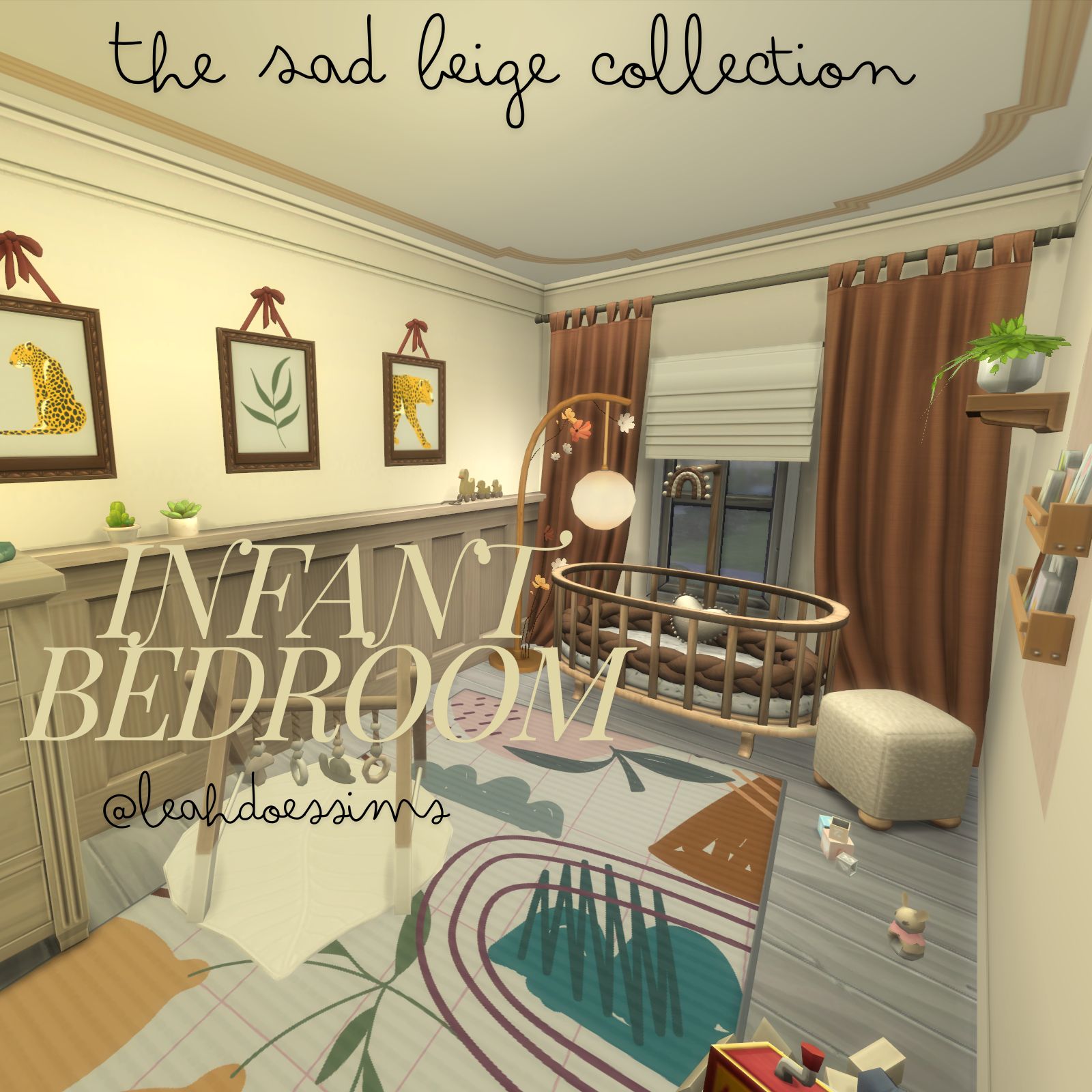 The Sad Beige Collection - Infant room - The Sims 4 Rooms / Lots ...