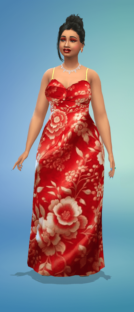 QP Red Dress - Gallery - The Sims 4 Create a Sim - CurseForge