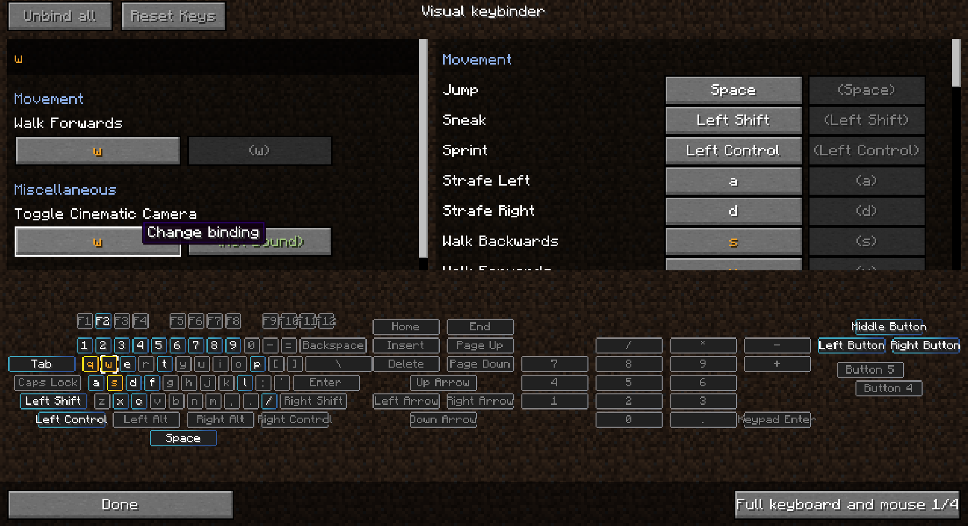 Raw's Visual keybinder - Gallery - Minecraft Mods - CurseForge