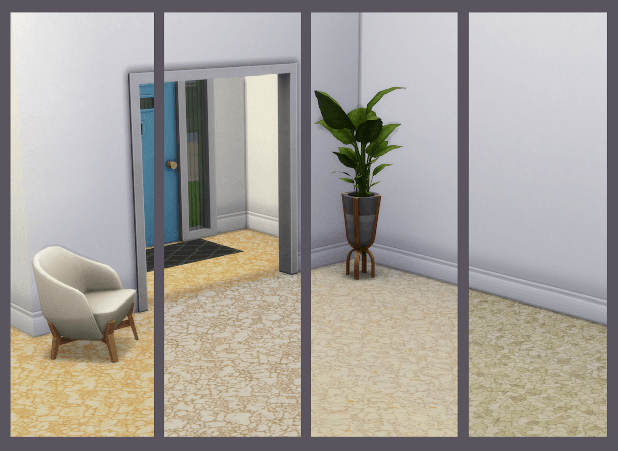 Seventies Retro Vinyl Flooring, large - The Sims 4 Build / Buy - CurseForge