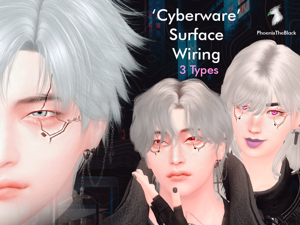Cyberpunk's 'Cyberware' FacePaint/EyeShadow - Gallery - The Sims 4 ...